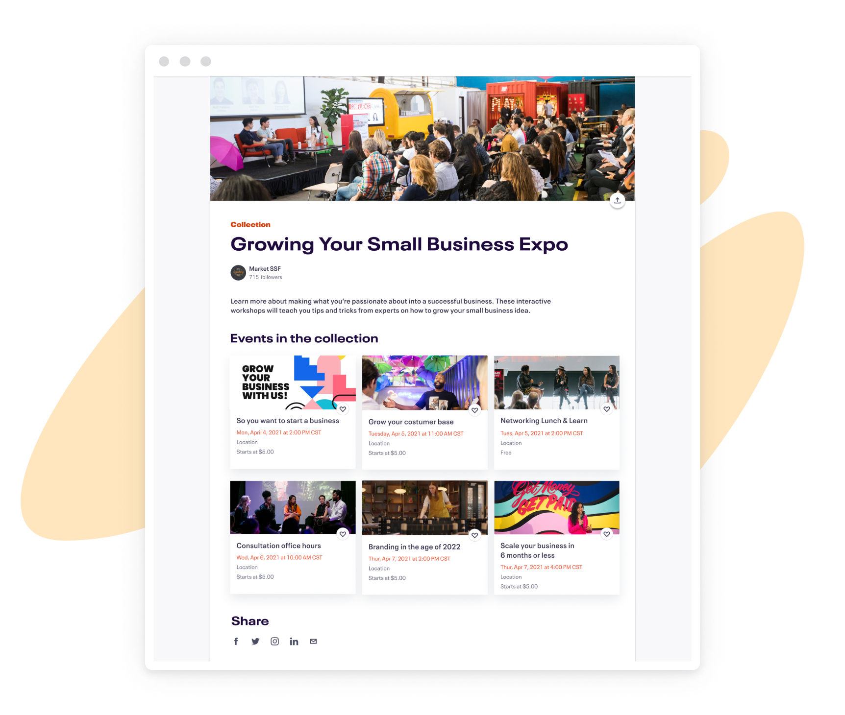 Collections On Eventbrite Group Your Events Together Eventbrite