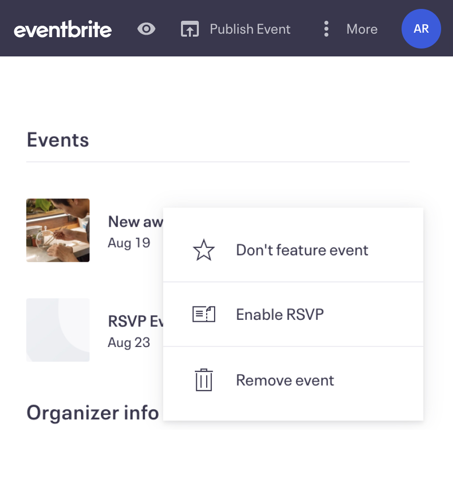 Online RSVP Free Event RSVP Website Eventbrite